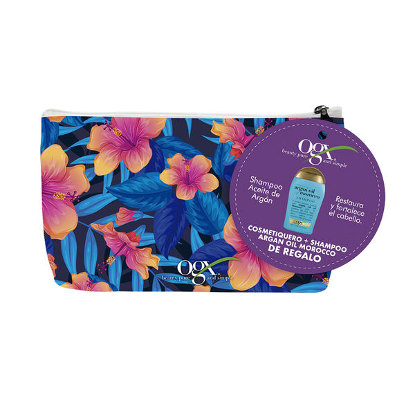 pack ogx mini moroccan sh 89 ml + cosmetiquero | Preunic