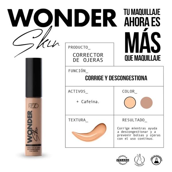 Corrector De Ojeras Wonder Skin Concealer Light Petrizzio | Preunic