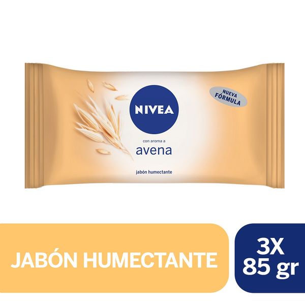 Jabón Barra nivea Avena 3x85 gr | Preunic