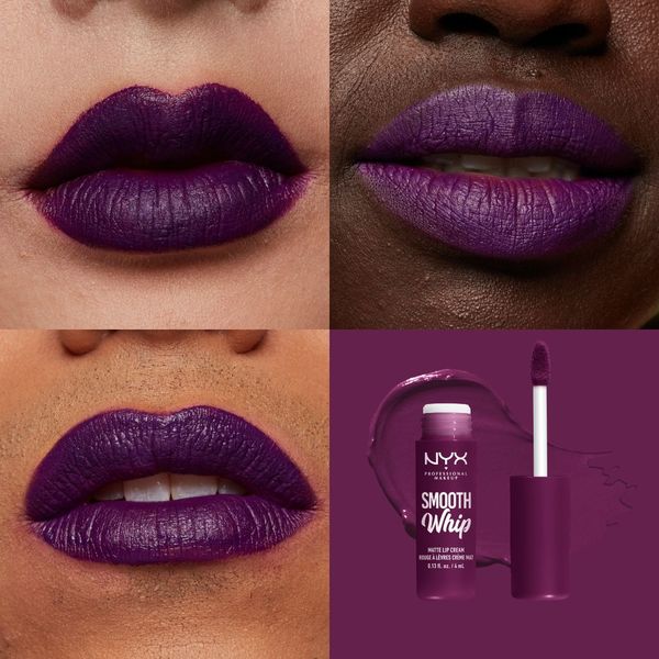 Labial Líquido NYX Smooth Whip Matte Cream Berry Bed Sheets