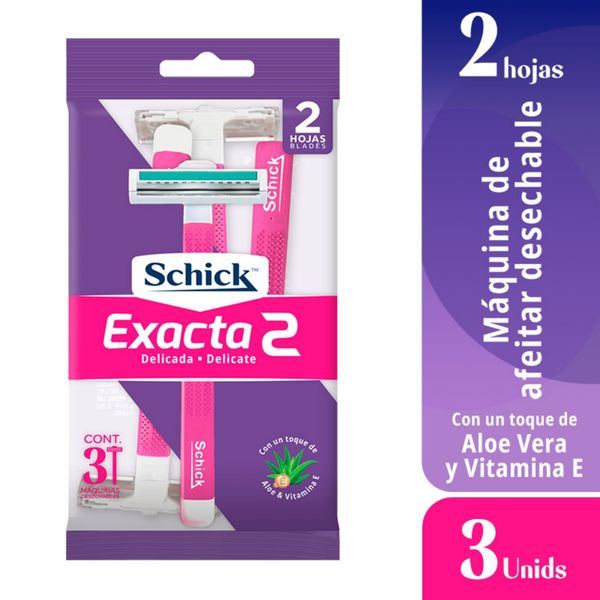 Schick Exacta Piel Delicada x3