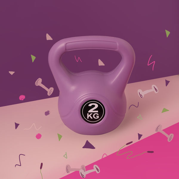 KettleBell Pesa Rusa 2kg - Entrenamiento de fuerza y resistencia