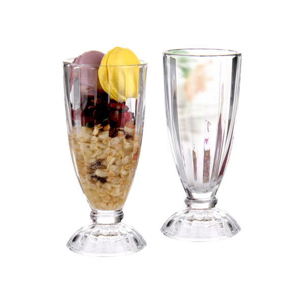 Set 2 Copas de Helado Altas de Vidrio de Mi Hogar |Preunic