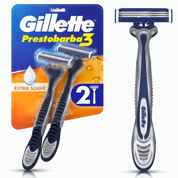 Prestobarba 3 Hojas y Dos Unidades de Gillette | Preunic