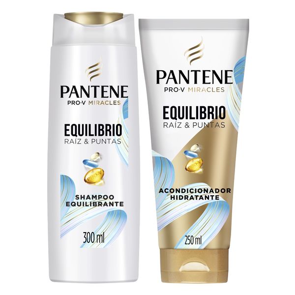 Pack Shampoo y Acondicionador Pantene Pro-V Miracles Equilibrio Raíz y Puntas 300 ml + 250 ml