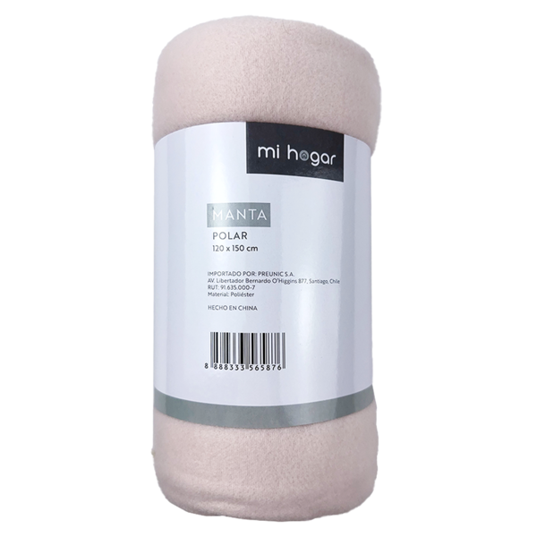 Manta De Polar Rosado 120 X 150 Cm