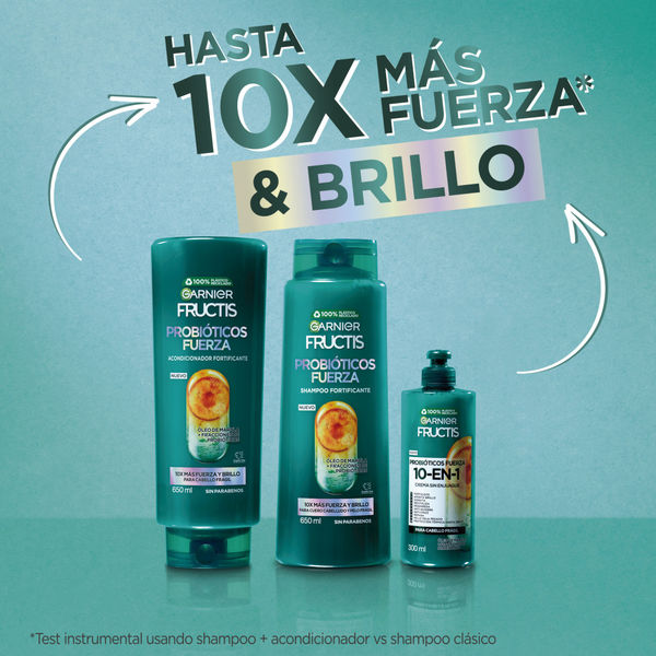 Shampoo Fructis Probióticos Fuerza 650 ml