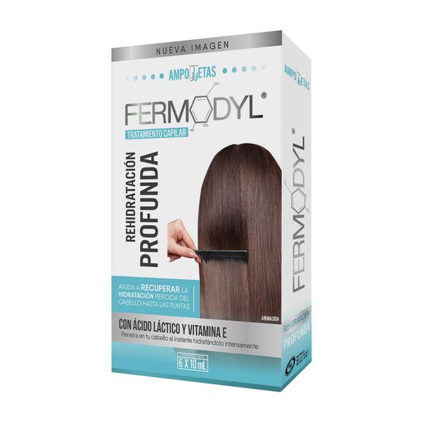 Tratamiento Capilar Fermodyl Rehidratación Profunda Ampolletas 6 de 10 ml