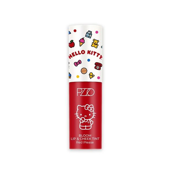 Tinta Petrizzio Hello Kitty Bloom Labios y Mejillas N° 03 Red Please 3,5 Ml