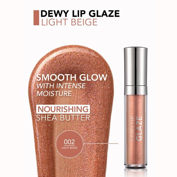 Brillo Labial Flormar Dewy Lip Glaze Light Beige